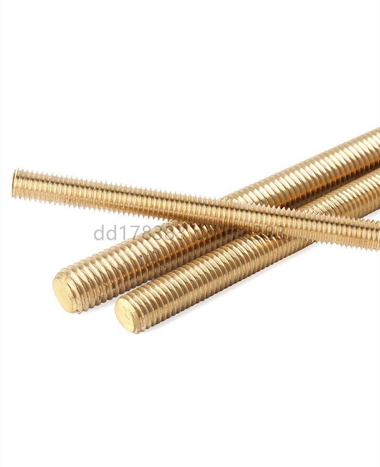 M2 M3 M4 M5 M6 M8 M10 M12 M16 M20 Brass Threaded Rods Metric Thread ...