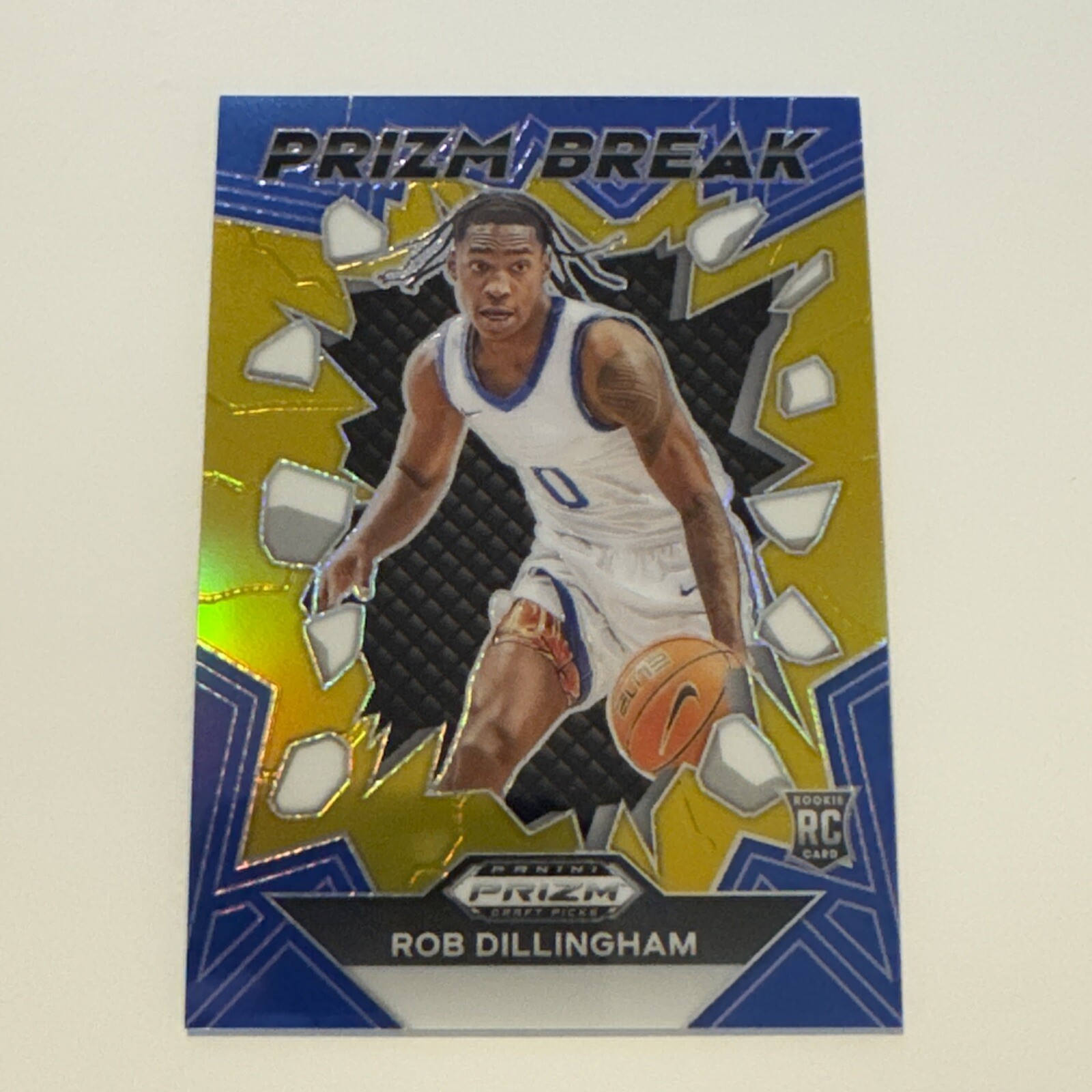 Rob Dillingham 2024 Prizm Draft Picks #3 Prizm Break - Gold /10 Price ...