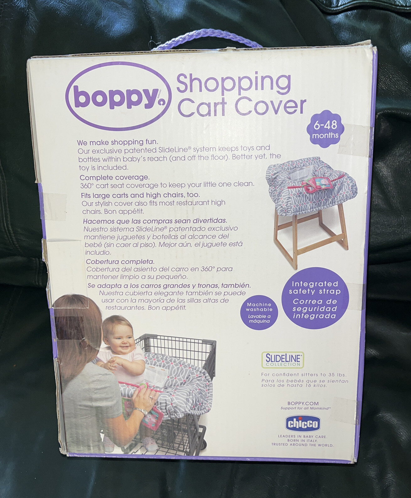 Boppy Shopping Cart and Highchair Cover with Interactive Crinkle Toy ...