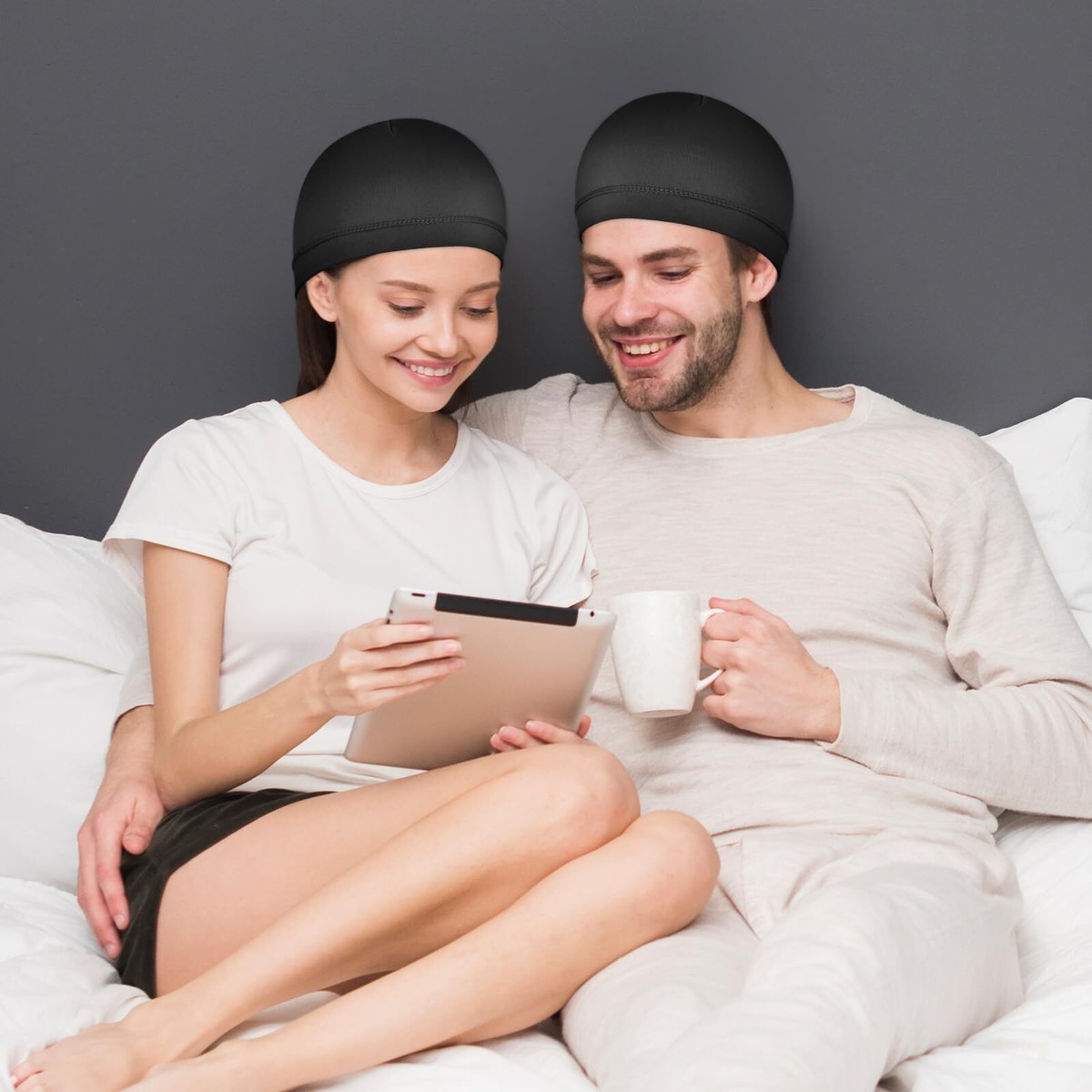 Stocking Cap 3PCS Silky Elastic Wave Cap For Men, Good Compression Over ...