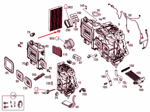 NEW MERCEDES-BENZ VITO W447 INTERIOR AIR FILTER A4478300000 OEM NO DUTY ...