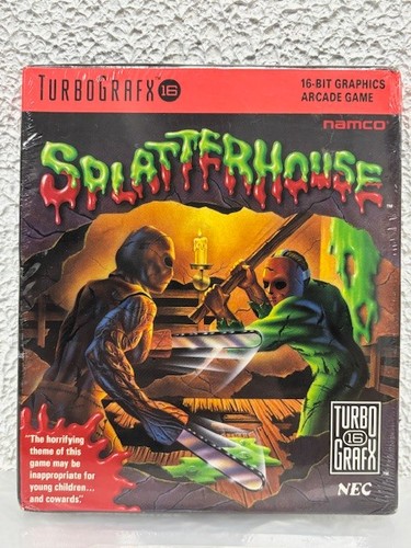 Splatterhouse TurboGrafx 16 (Factory Sealed) (1990) Turbo Grafx NEC ...