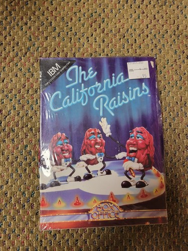 Vintage 1988 Box Office The California Raisins IBM PC Computer Game New ...