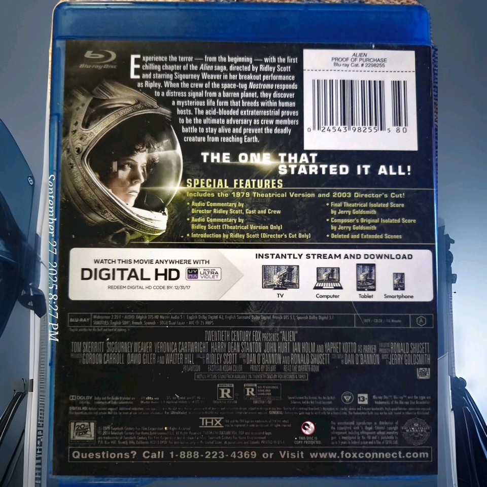 Alien (Blu-ray, 1979) | eBay