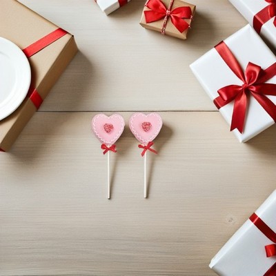 100 Pcs Cake Paper Sticks Lollipop Sticks for Party Craft Project ...