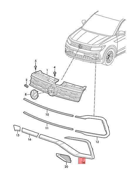Genuine VW Taigun CW1 Trim Left 6JR853253A2ZZ | eBay