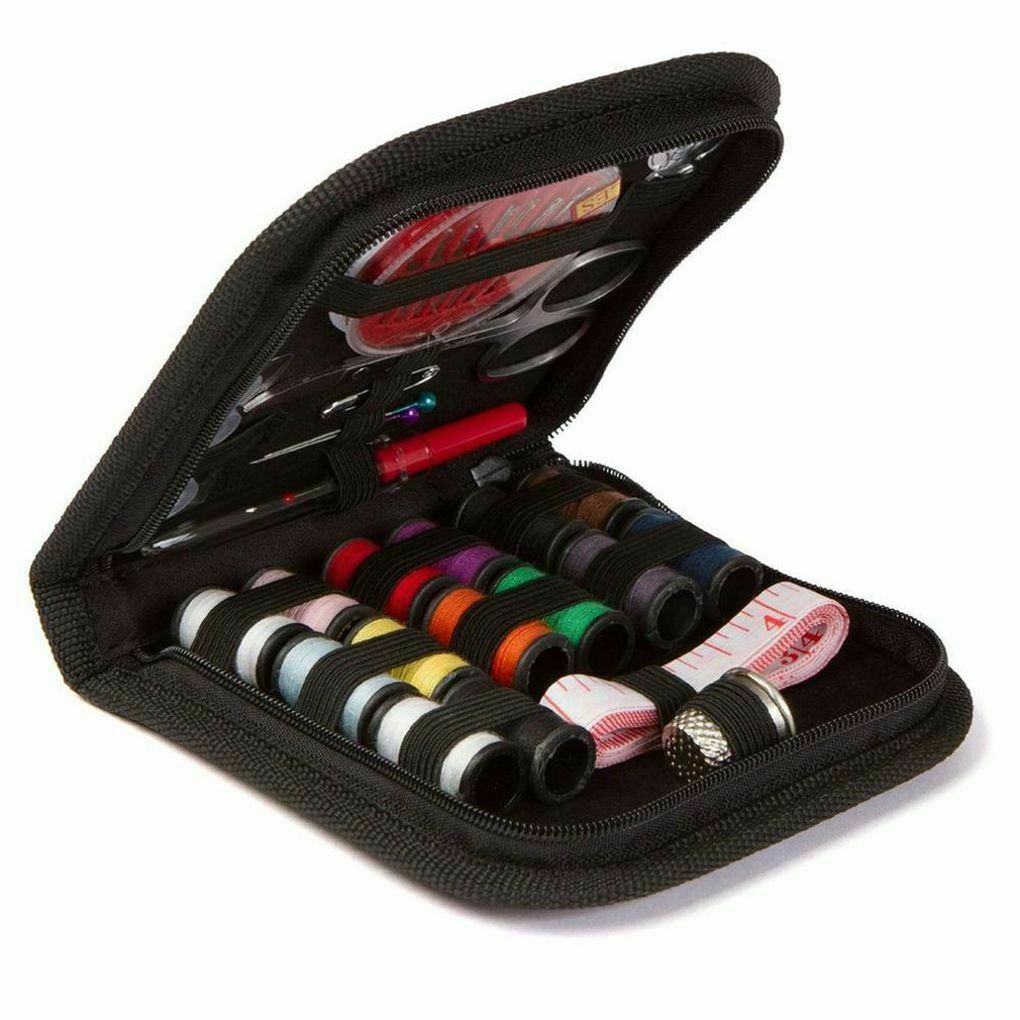 Portable Travel Small Home Sewing Kit Case with Thread Scissor / Needle ...