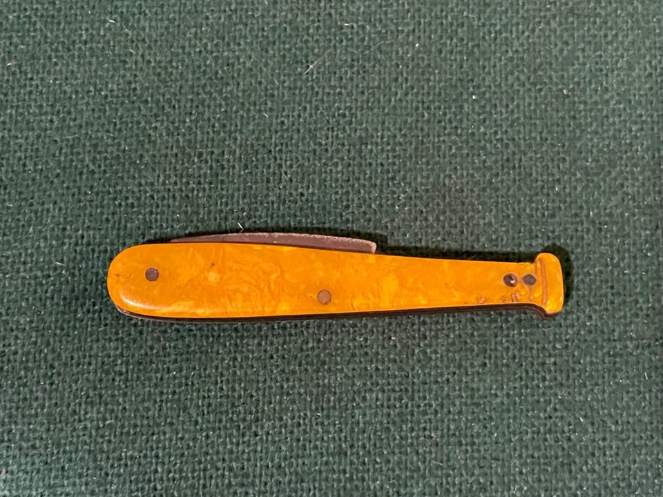 Antique Baseball Bat Shaped Folding Novelty Knife Bakelite, So. Chicago ...