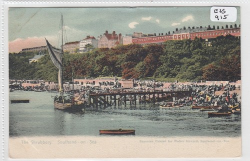 SOUTHEND ON SEA Essex The Shrubbery / Beach and Boat on Pontoon etc ...