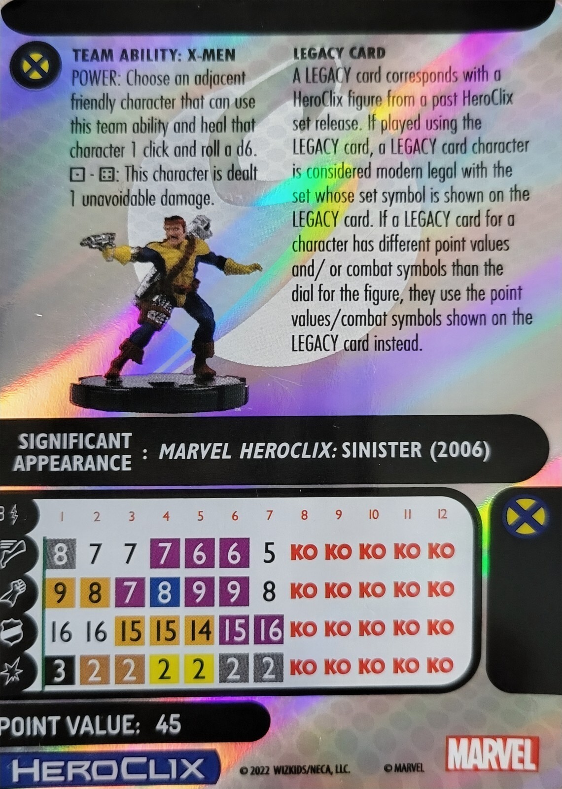 FORGE - L085 LEGACY CARD - X of Swords Marvel Heroclix | eBay