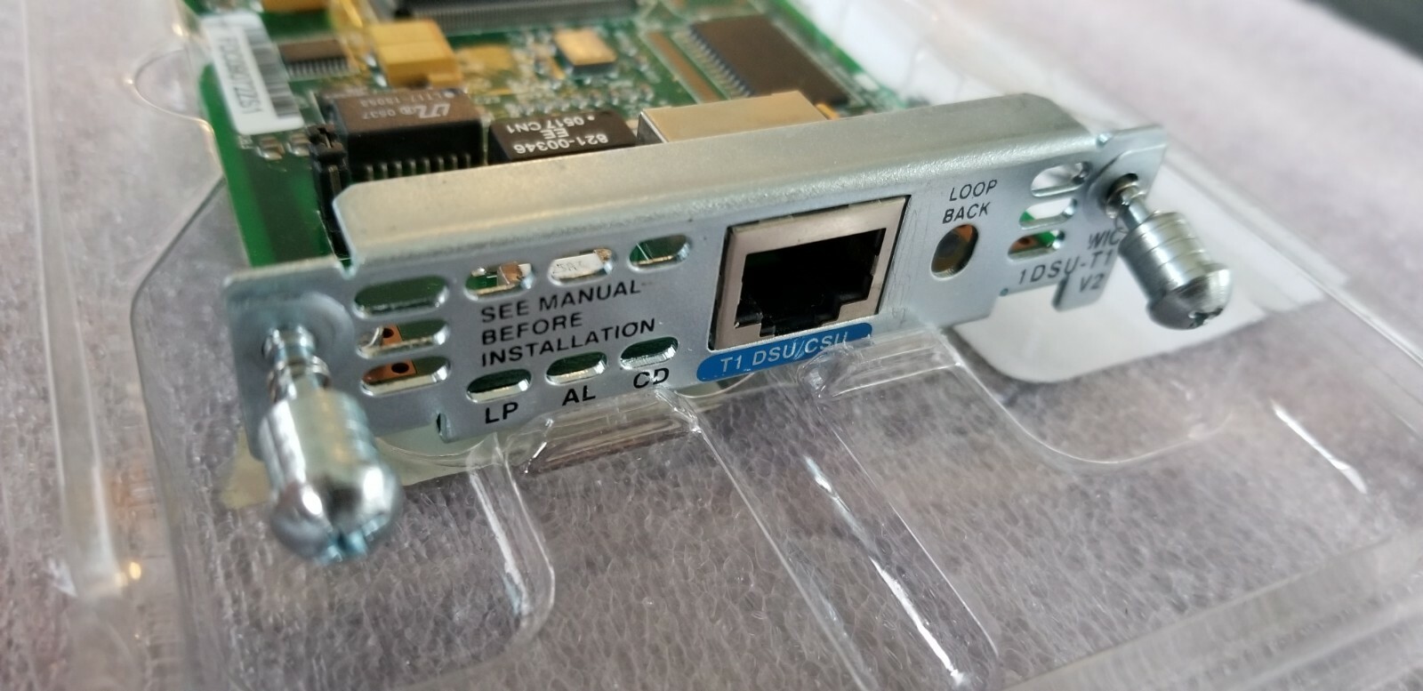 Cisco WIC-1DSU-T1-V2= 1 port T1/fractional T1 DSU/CSU WAN Interface ...