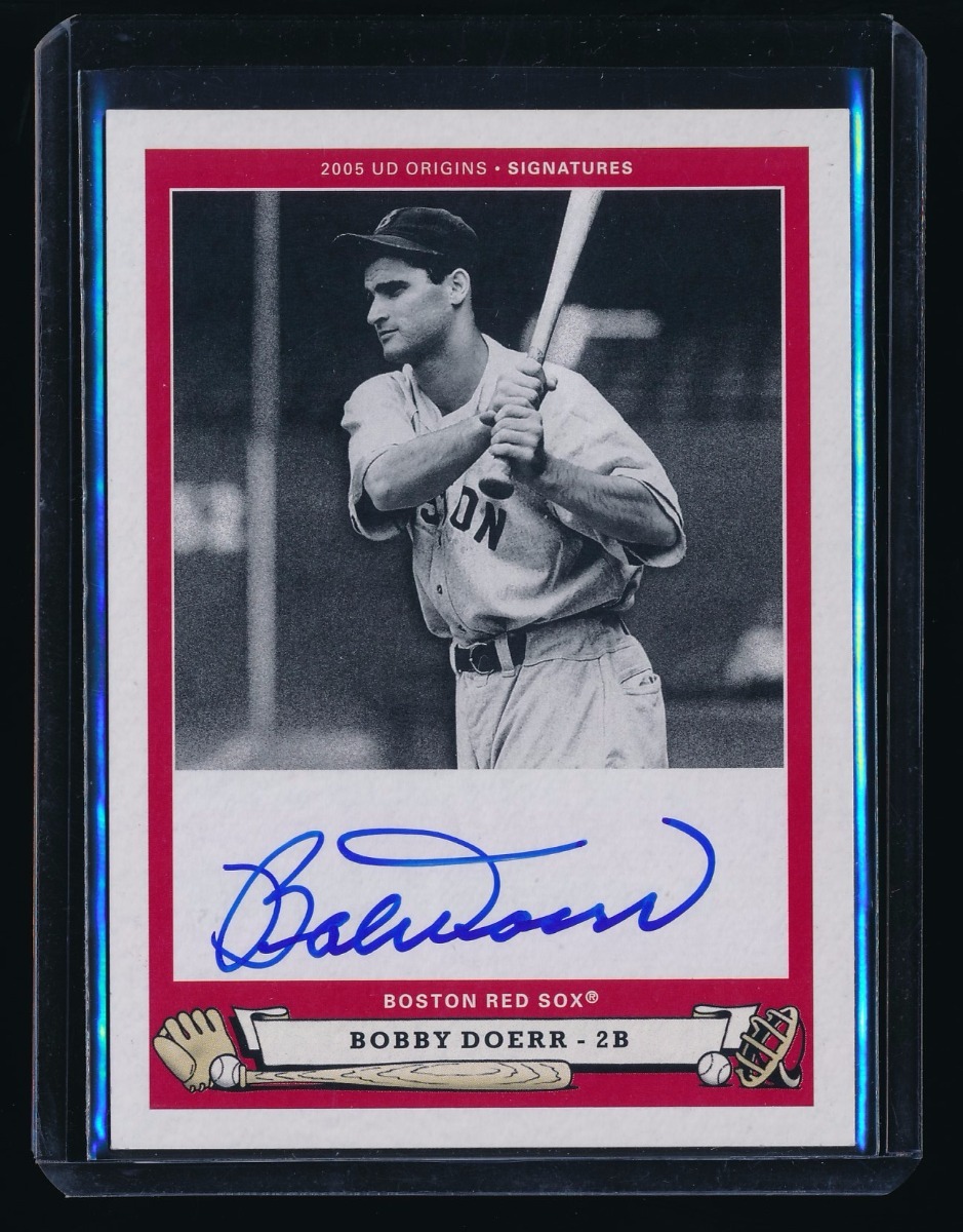 BOBBY DOERR 2005 ORIGINS SIGNATURE #BD1 AUTO *BOSTON RED SOX* | eBay
