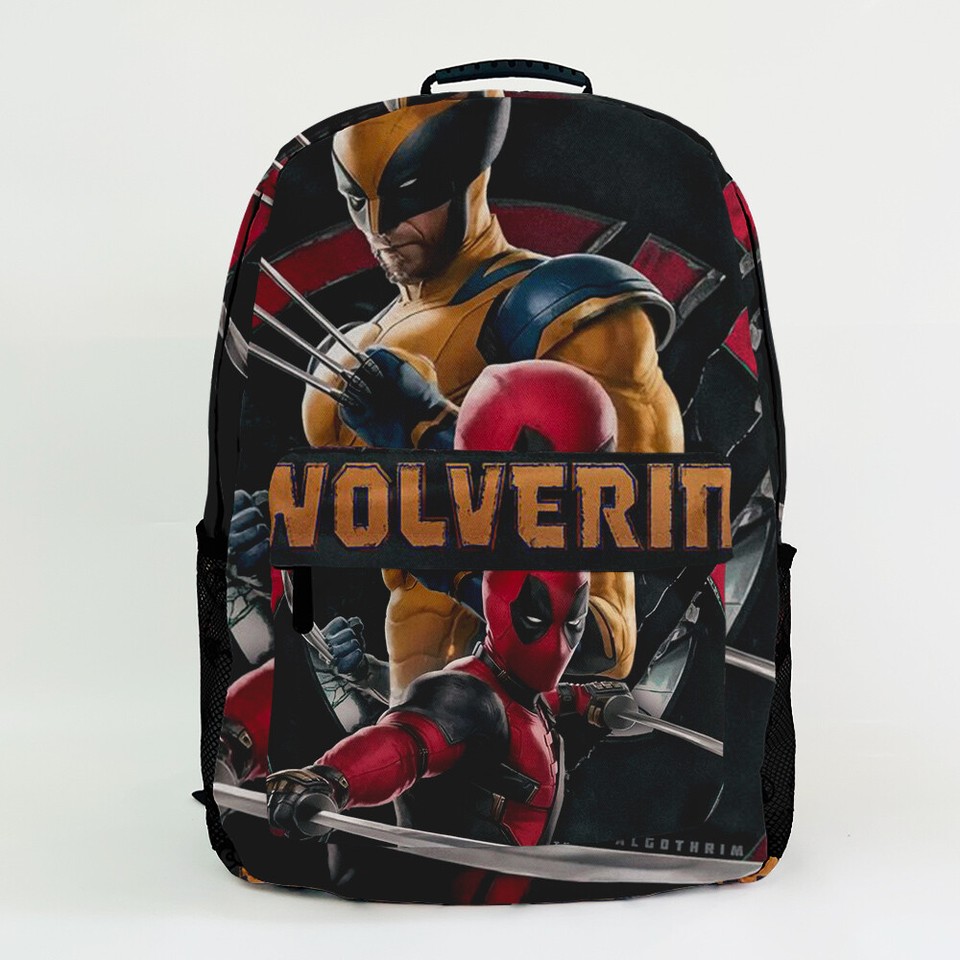 Deadpool & Wolverine Backpack Large Capacity Student Schoolbag ...