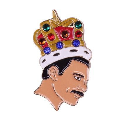 Singer band Freddie Mercury Queen Pin Soft Enamel Brooch Pin badge nice ...