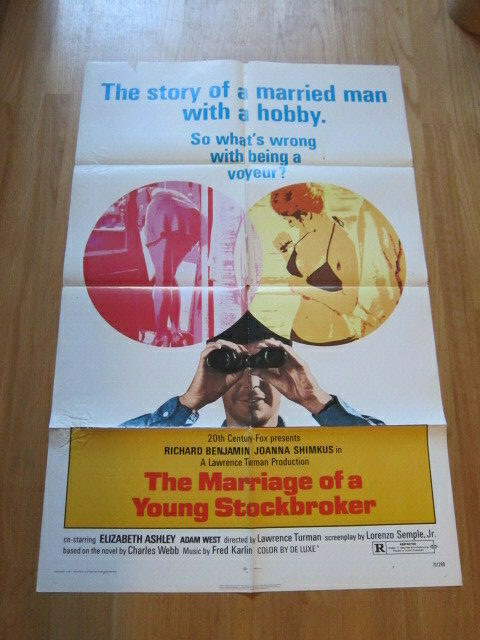 MARRIAGE OF A YOUNG STOCKBROKER original 1971 poster Richard Benjamin ...
