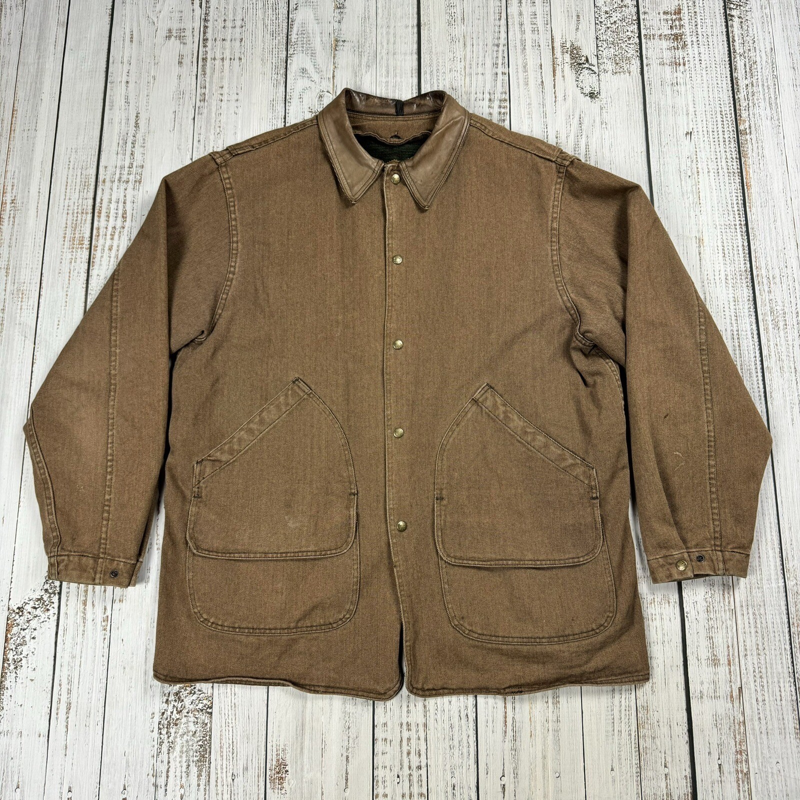 VINTAGE WOOLRICH CHORE JACKET XL WOOL SOUTHWEST AZTEC BLANKET LINED ...