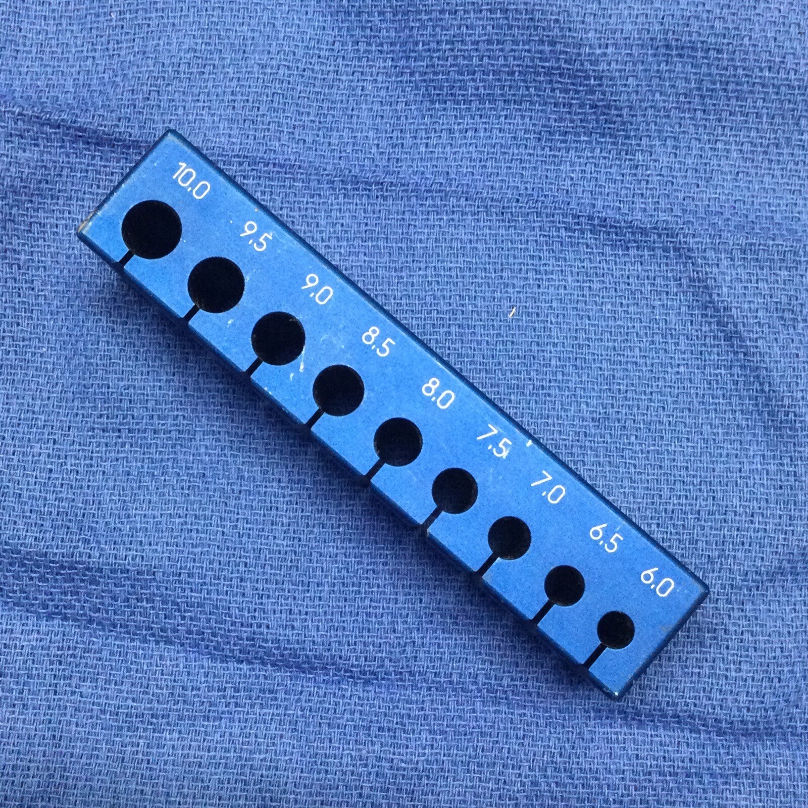 Arthrex AR-1886 Graft Sizing Block 6.0- 10.0 mm Holes .5mm Increments ...