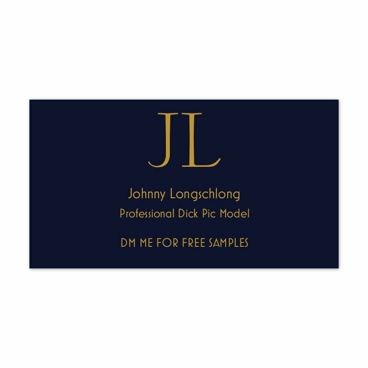 (Qty. 50) Funny Prank Joke Fake Business Card, Professional Dick Pic ...