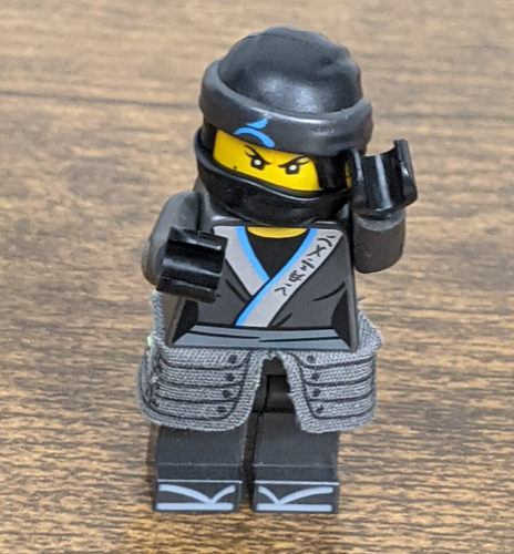 LEGO Ninjago Nya Minifigure Black Ninja Outfit with Mask & Fabric Armor ...