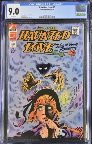 Haunted Love #3 CGC 9.0 • Tom Sutton Cover • Horror • Charlton Comics ...