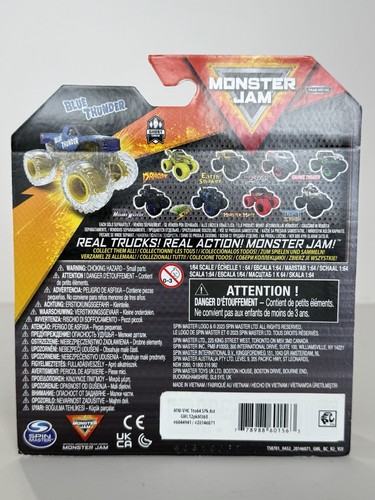 Spin Master Monster Jam Blue Thunder Chase Ghost Truck VHTF | eBay