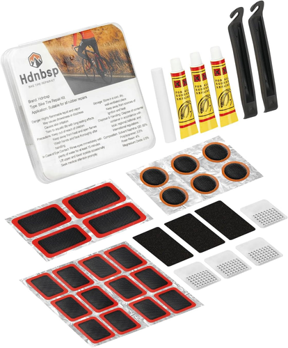 35 Pcs Bike Tire Repair Kit, Bicycle Inner Tube Patch Kit with ...