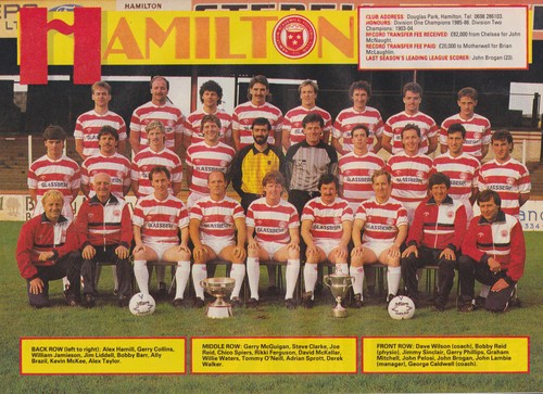 HAMILTON ACADEMICAL FOOTBALL TEAM PHOTO>1986-87 SEASON | eBay