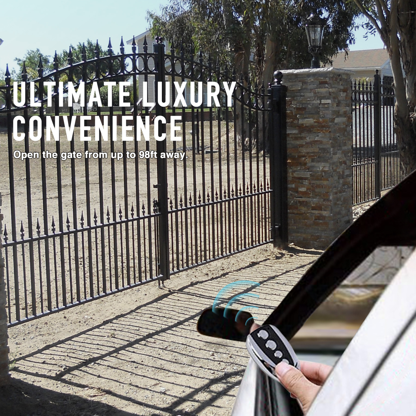 Electric Motor Auto Dual Swing Gate Openers for Driveway Fence Gate | eBay