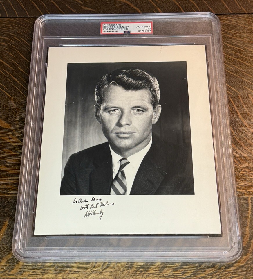ROBERT F. KENNEDY Signed Photo PSA/DNA - RFK - Attorney General- Auto ...