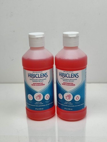 Hibiclens Anti-microbial and Antiseptic Skin Cleanser, 8 oz Lot of 2 No ...