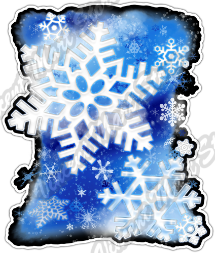 Snowflake Shower Merry Christmas Xmas Santa Car Bumper Vinyl Sticker ...