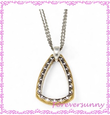 Brighton Primavera Brushed Gold Silver Crystal Pendant Necklace | eBay