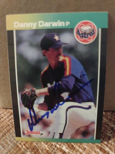 Danny Darwin Autographed 1989 Donruss Signed Baseball Card #390 Houston ...
