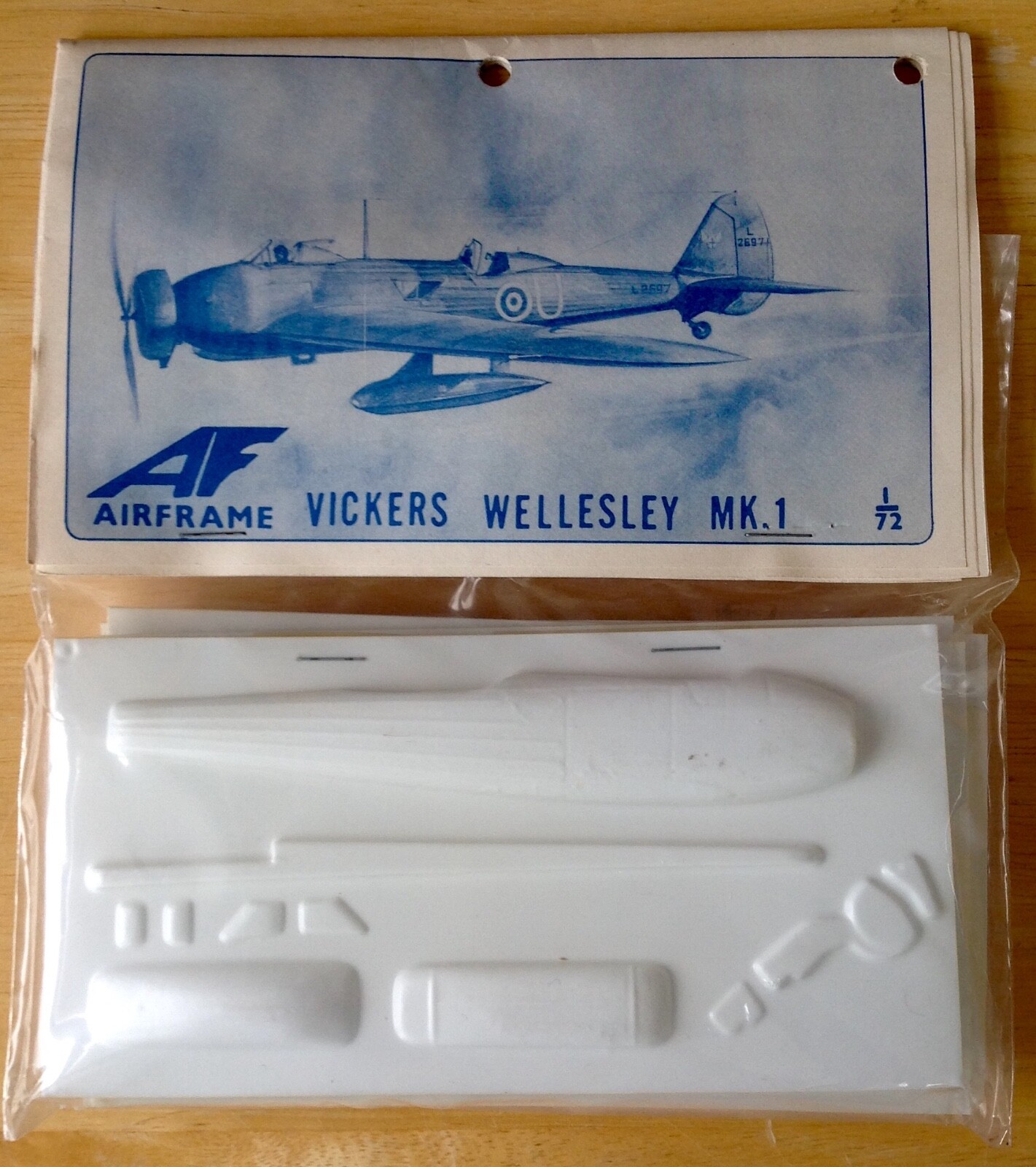 Airframe 1:72 WWII Vickers Wellesley MK.1 Vacuformed Model Plane Kit ...
