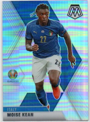 2020-21 Panini Mosaic UEFA Euro SILVER #135 Moise Kean ITALY parallel ...