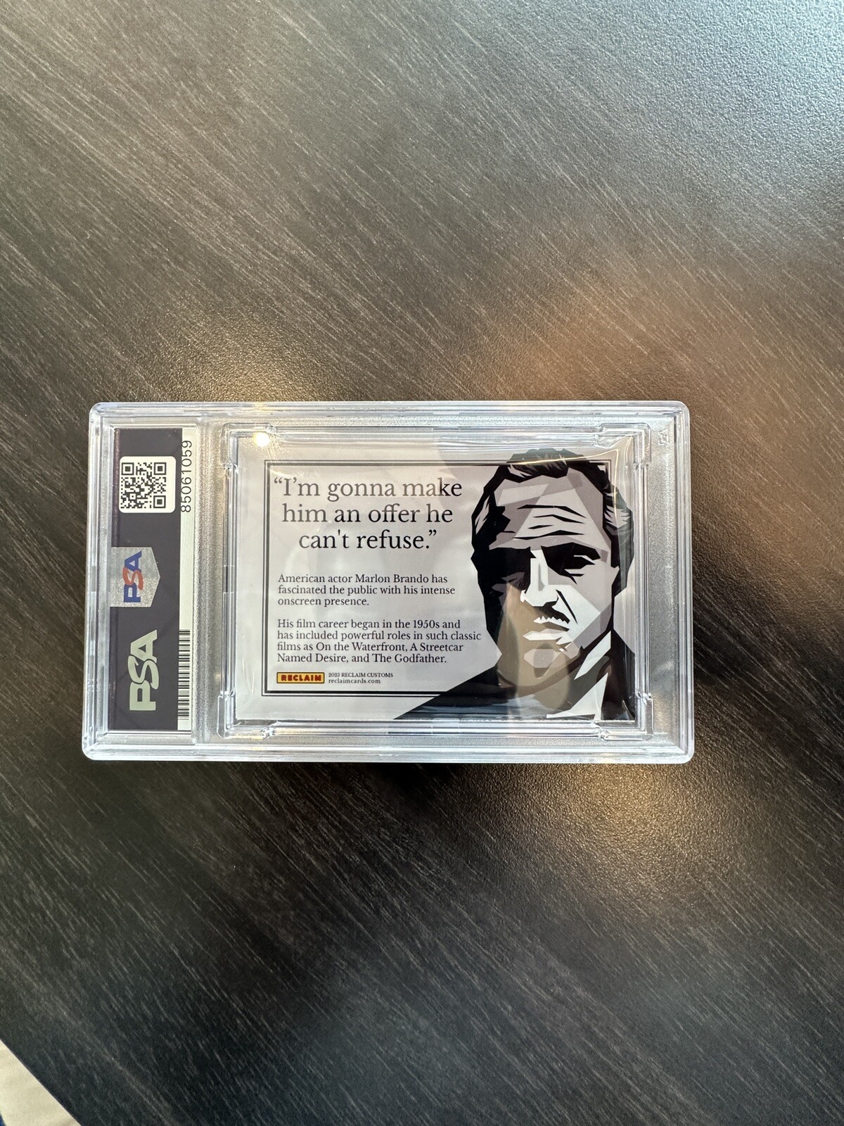 Marlon Brando Signed Cut Custom Card Godfather Corleone PSA AUTOGRAPH ...