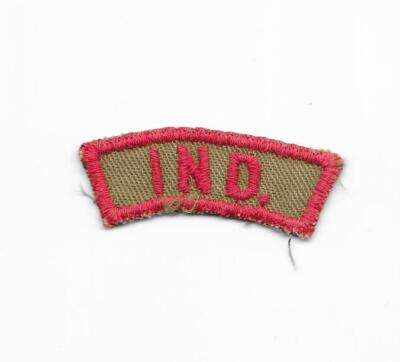 Indiana Ind. 1942-1946 War Cloth TRS Tan and Red State Strip Boy Scouts ...