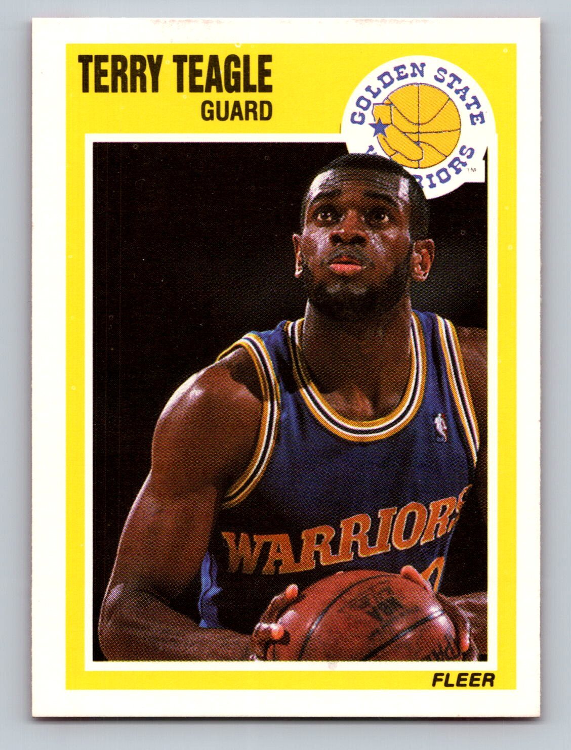 Terry Teagle 1989-90 Fleer #57 Golden State Warriors Basketball Card | eBay