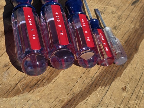 NOS Vintage SEARS Craftsman 41613 13 Piece Screwdriver Set Pratt Reed ...