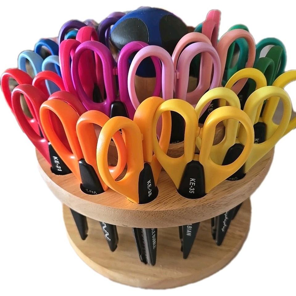 Cutting Edge 24 Kraft Edgers Paper Craft Scissors Rotating Hardwood ...