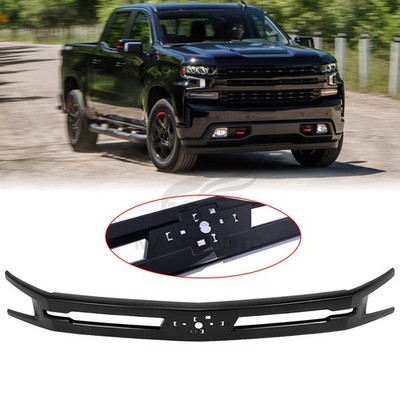 2019-2022 Chevrolet Silverado 1500 Front Center Grille Glossy Black ...