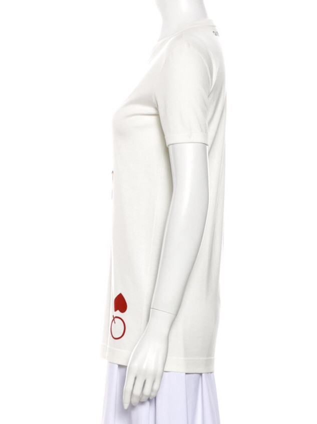 Dolce & Gabbana 2018 White Queen Heart Graphic Print T-Shirt 36 38 0 2 ...