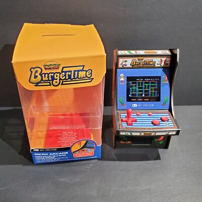 My Arcade 6" BurgerTime Retro Arcade Micro Player Mini Arcade Game In ...