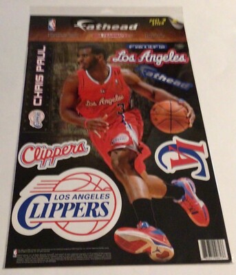 Chris Paul Clippers 9”x16.5” plus 5 decals NBA Teammates Fathead new ...