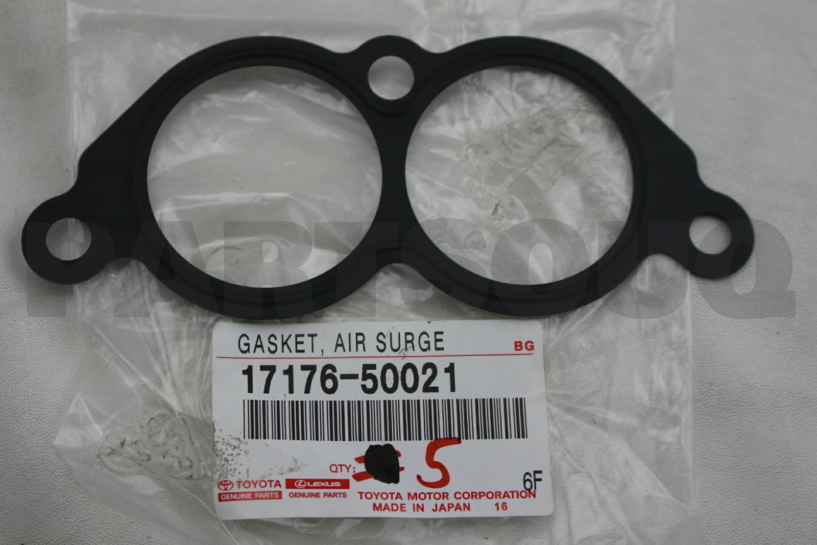 1717650021 Genuine Toyota GASKET, AIR SURGE TANK TO INTAKE MANIFOLD ...