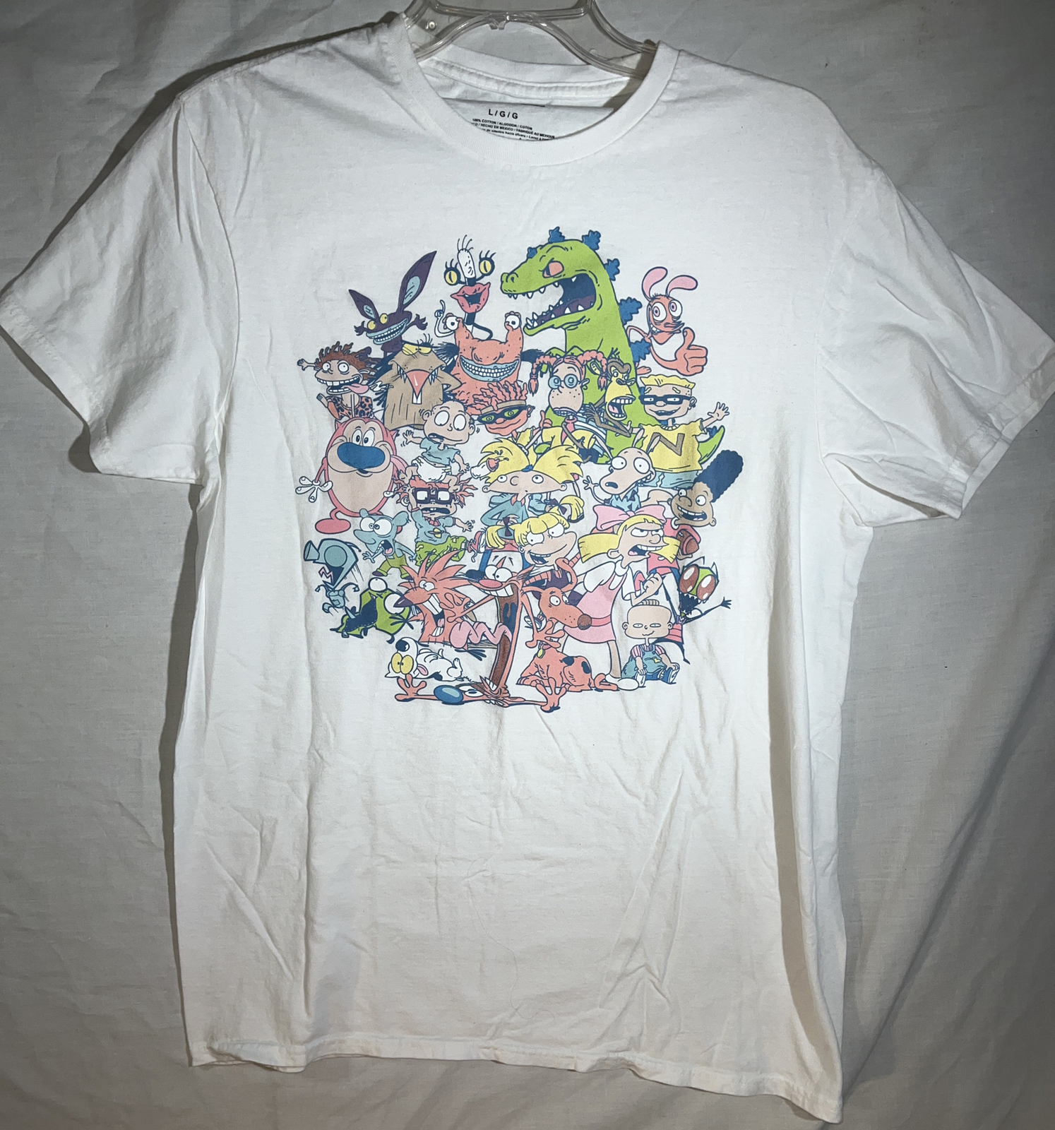 Nickelodeon Characters Large Shirt Rugrats Hey Arnold… - Gem