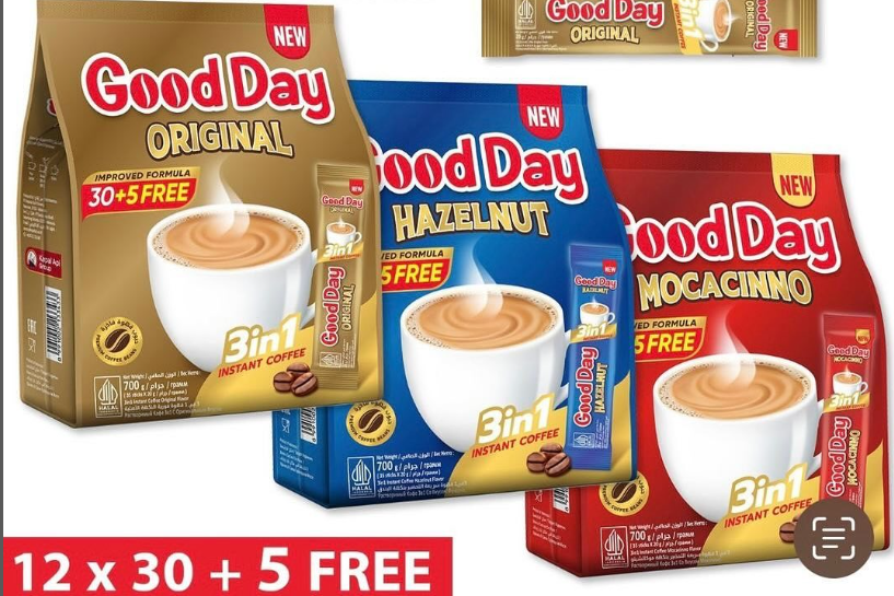 Good Day Instant Coffee 3 in 1, Different Flavors 12g x 35 sachets | eBay