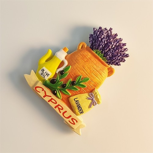 Mediterranean Cyprus Vase Collectible Souvenir 3D Resin Fridge Magnet ...
