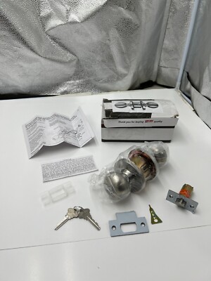 USCAN Grade 2 Entrance Cylindrical Lockset US53P, 900-799 Stainless ...