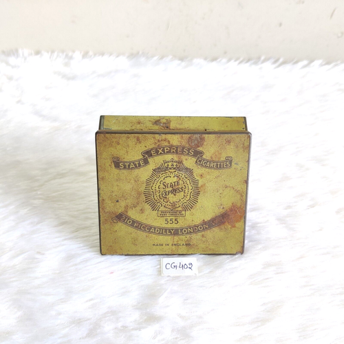 1930 Vintage State Express 555 Cigarette Advertising Litho Tin Box ...